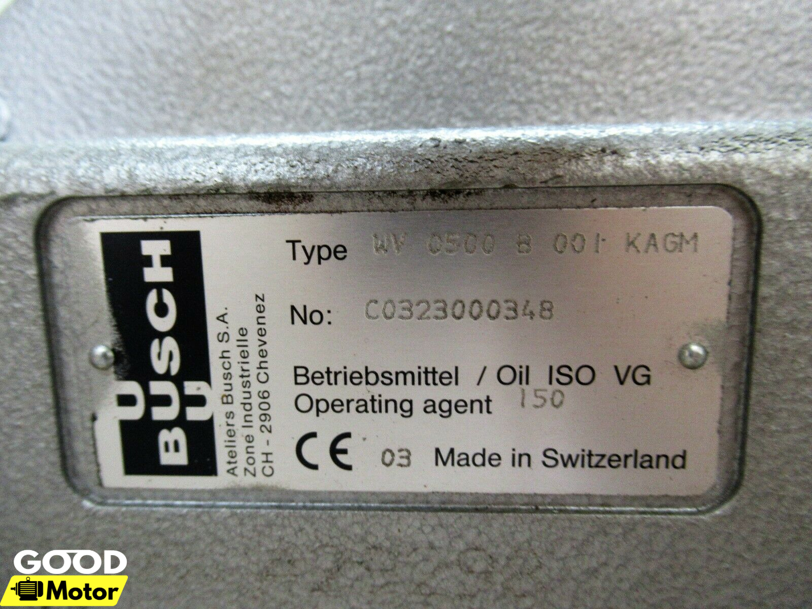 Bơm hút chân không Booster Busch Panda WV 0500 C - Bơm hút chân không ...